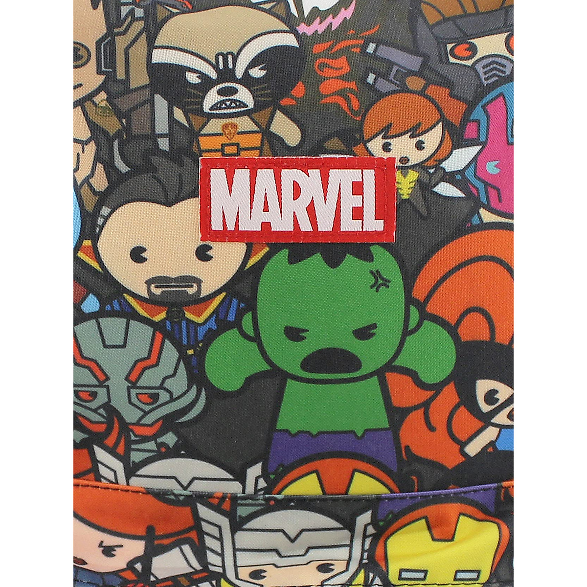 Marvel Kawaii Avengers Boys Girls 16" School Backpack (One Size, Charcoal Grey)