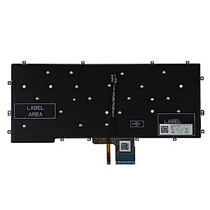 SUNMALL Replacement Keyboard Compatible with Dell Latitude 13 7370 E7370 with Backlit Latop Keyboard