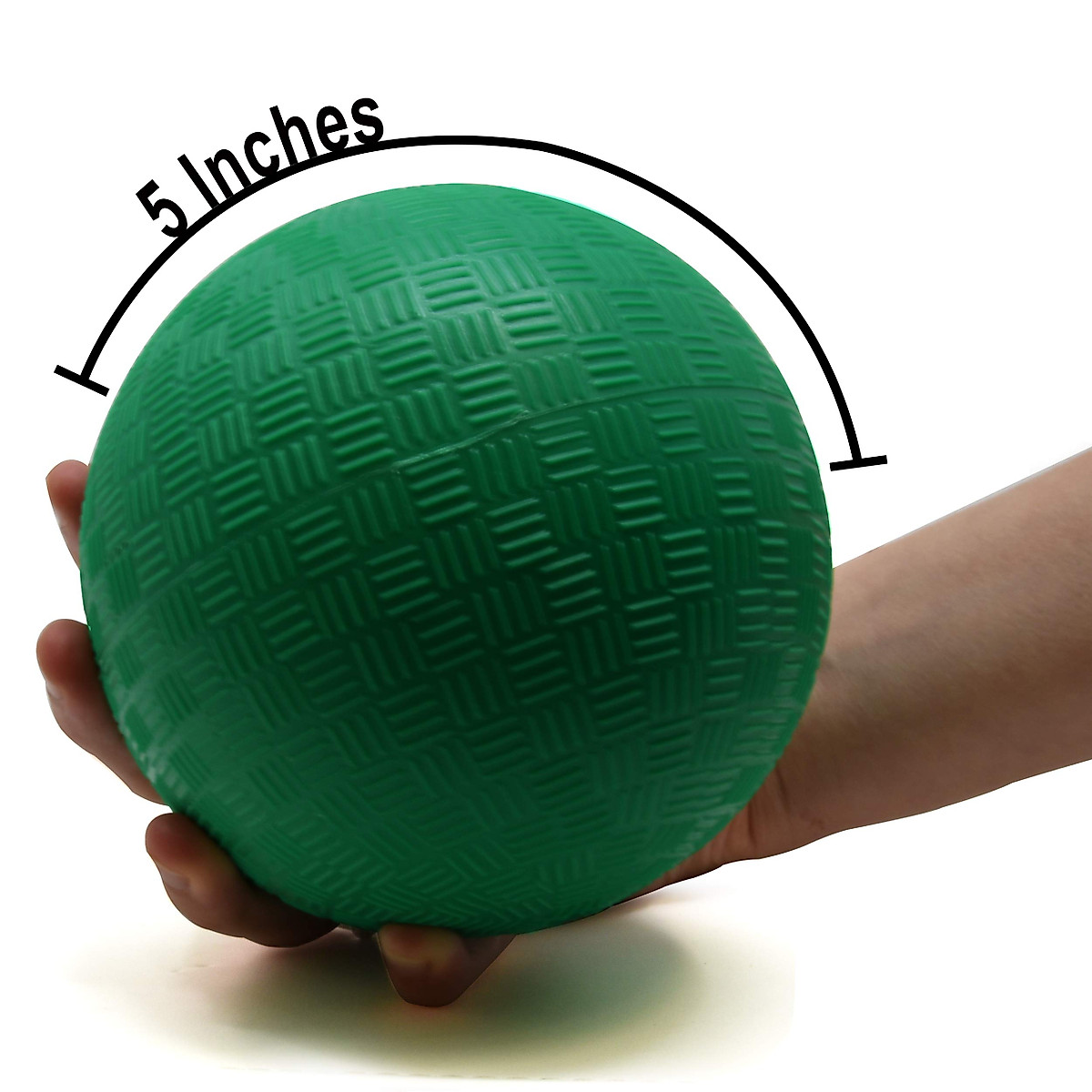 5 Inch Playground Balls, Set of 3 Mini Sports Balls for Soft Play, Rubber Dodge Balls for Indoor and Outdoor Use, Inflated Bouncy Easy Grip for Kids and Toddlers