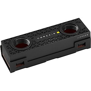 Corsair Hydro X Series XM2 M.2 SSD Water Block - Add Your M.2 SSD to a Custom Cooling Loop - Copper Cold Plate - Easy Installation, Black