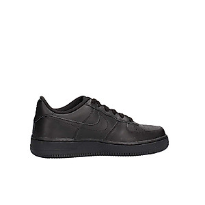 Nike Air Force 1 Big Kids Style Shoes 314192, Black/Black, 6