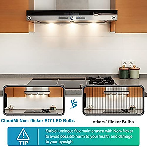 Upgraded 5304517886 KEI D28a KEL2811 LED Bulb E17 4W Replace 5304498578 7297114000 7241552801 5304495326 Compatible with Frigidaire Kenmore Electrolux Crosley 120V Freezer Lamp Cool White 6000K