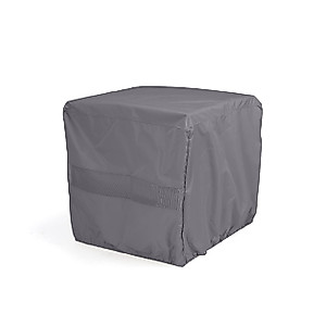 Covermates Square Patio Accent Table Cover - Patio Outdoor Furniture Cover, Water Resistant Outdoor Ottoman/Side Table Cover, Elite 300D Polyester, 18W x 18D x 18H, Charcoal