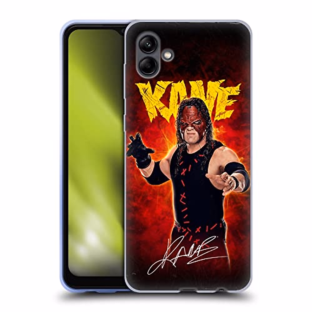 Head Case Designs Officially Licensed WWE LED Image Kane Soft Gel Case Compatible with Samsung Galaxy A04 (2022)