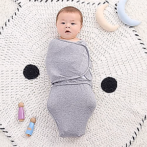 ZIGJOY Swaddle Blanket Cotton Knit Baby Wrap,1.0 Tog Newborn Wearable Swaddle Sleep Sacks，Adjustable 2 Pack Infant Sleep Sack for Baby Boy Girl（0-3Months Baby Green）