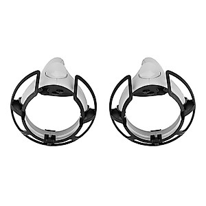 Geekria Anti-Collision Protection Frame Cover Set Compatible with Meta Quest 2 Grip Handle Bumper Guard VR Accessories Virtual Reality Handle Stand Anti Collision Protector