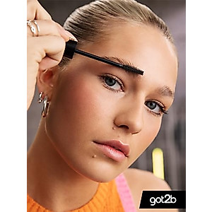 Got2B Glued for Brows & Edges 2 in 1 Wand Eyebrow Gel, 72hr Hold, No White Residue or Stickness, Vegan, Silicone Free, Alcohol Free, 16 ml