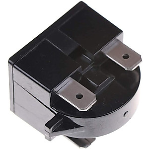 QP-02-4.7 3Pin 4.7Ohm PTC Starter/Start Relay Replacement for Mini Fridges, Compact Refrigerators, Beverage & Wine/Beer Coolers, Deep Freezers, Beer/Wine Refrigerators