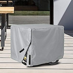 Simlug Outdoor Electric Generator Cover, Easy to Carry DustProof Electric Generator Cover, Patio Garden for Home(Gray)