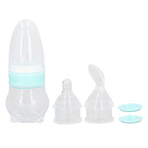 Multifunction Baby Bottle Food Feeder, Multi Function, Detachable Infant Feeder for Cereal Baby Food Drinking Water with Spoon