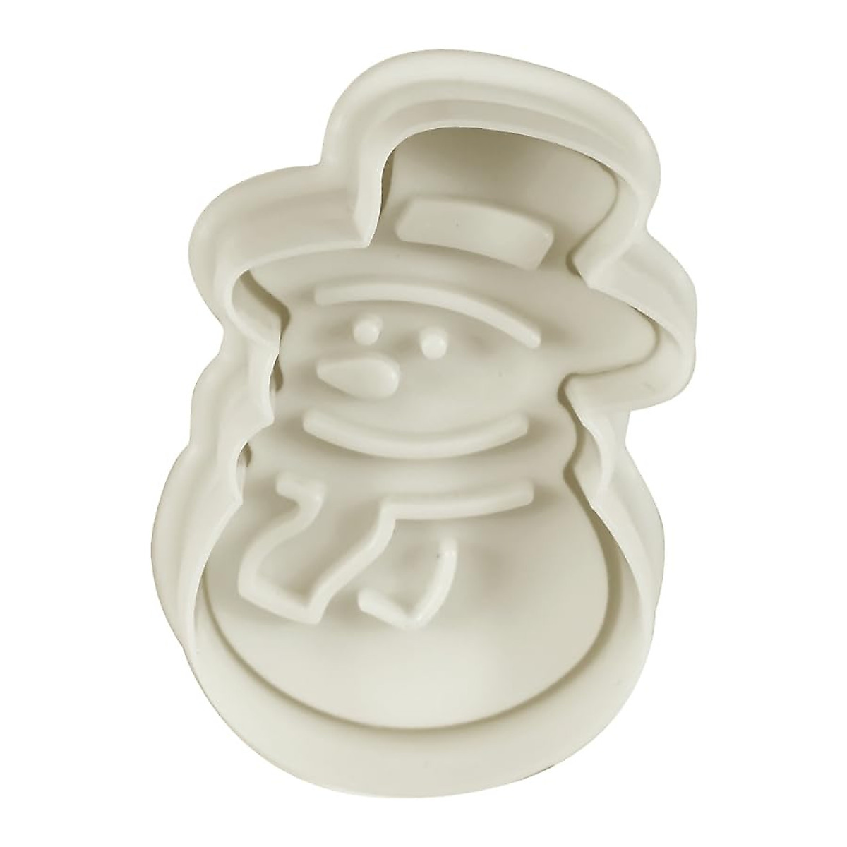 R&M International 0 Christmas 2" Pastry/Cookie/Fondant Stampers, Tree, Snowman, Gingerbread Boy, Ornament, 4-Piece Set