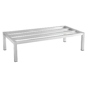 CenPro Commercial NSF Aluminum Dunnage Rack - 2,500 lb. Weight Capacity - 48"x24"x12" (28W-138)