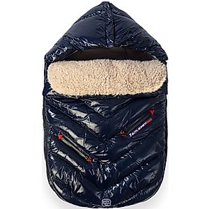 7AM Enfant Carseat & Stroller Footmuff - Weatherproof Polar Igloo Winter Stroller Blanket, Universal Toddler Footmuff for Car Seat & Stroller, Multi-use Baby Bunting Bag | (Oxford Blue, Medium)
