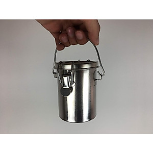 Original Whiskey painters Artist Studio and Travel Stainless Steel Paint Brush and Tool Washer Cleaner 9 oz,Great for Plein air Hanging on Easel and Travel use. Strainer Inside and Handle to Carry.