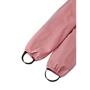 Reima Lammikko Kids Waterproof Suspender Rain Pant Lightweight Windproof Outdoor Rain Bib, Greyish Green, 2T