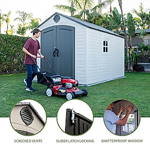 Lifetime Outdoor Storage Shed, 8 x 12.5 Foot