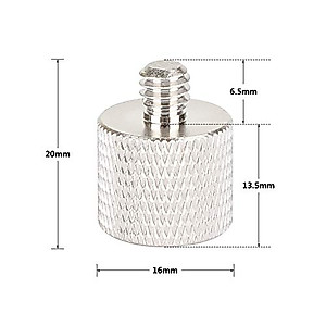 CAMVATE Screw Adapter 1/4" Male to 3/8" Female for Tripod and Camera and Qr Plate - 0969