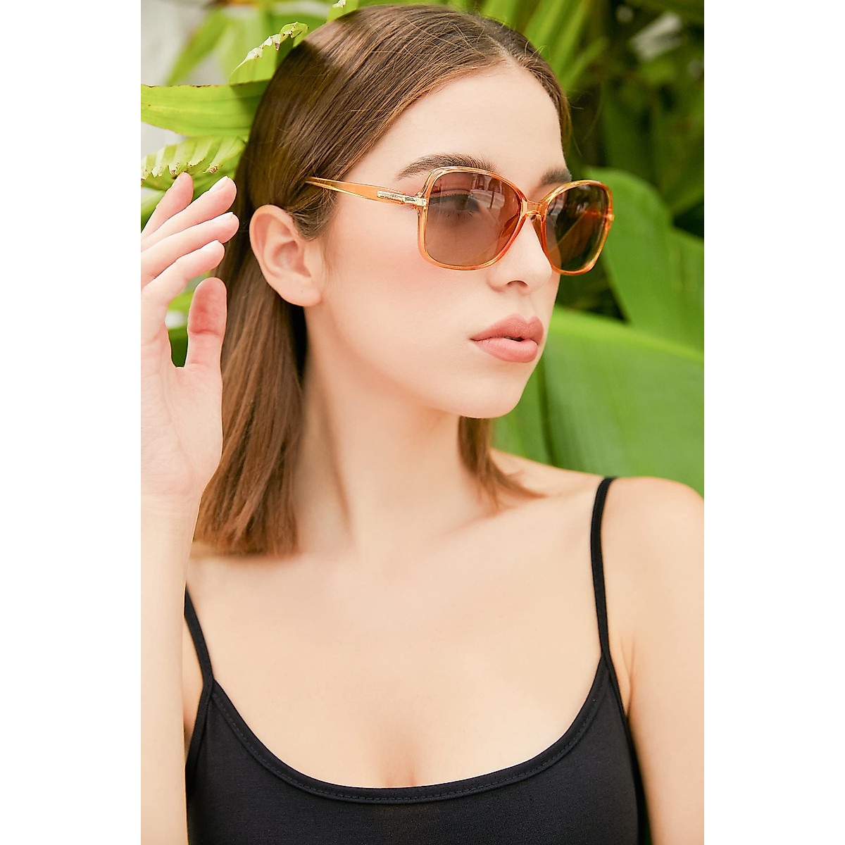 FEISEDY Womens Polarized Sunglasses, Trendy Elegant Colored Frame for Ladies, UV400 Protection B2760