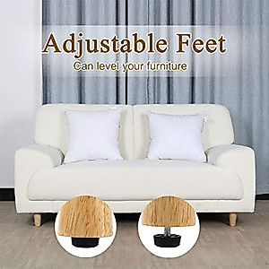 uxcell Furniture 8 Holes Adjustable Leveling Feet M8 x 17mm Thread 25pcs