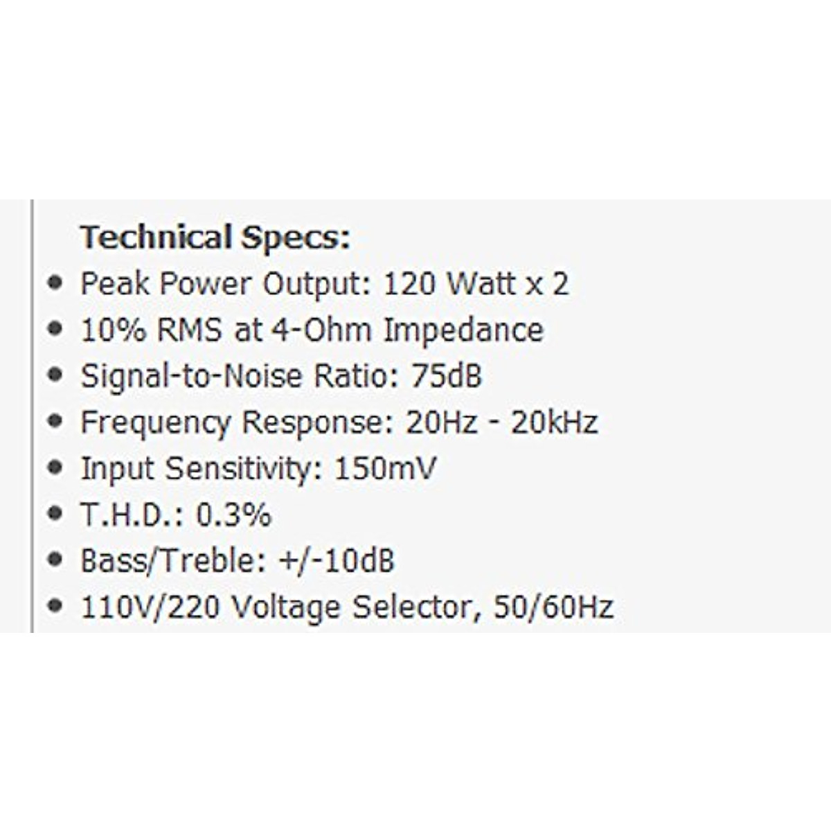 Pyle Home Home Audio Power Amplifier System - 2x120W Dual Channel Theater Power Stereo Receiver Box, Surround Sound w/ USB, RCA, AUX, LED, Remote, 12V Adapter - For Speaker, iPhone - Pyle PCAU46A