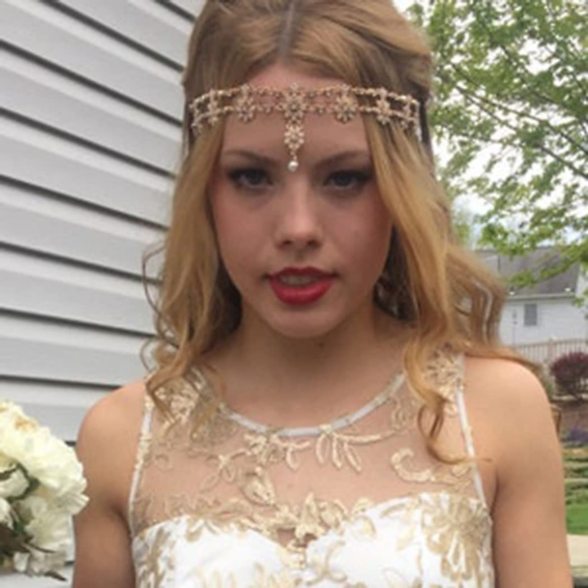 Blindery Gold Head Chain Jewerly Rhinestone Hair Headpiece Wedding Headband Chain Crystal Hair Accessories for Women