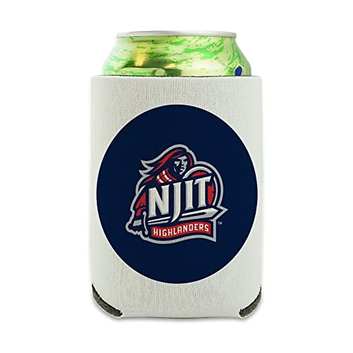 New Jersey Institute of Technology Primary Logo Can Cooler - Drink Sleeve Hugger Collapsible Insulator - Beverage Insulated Holder