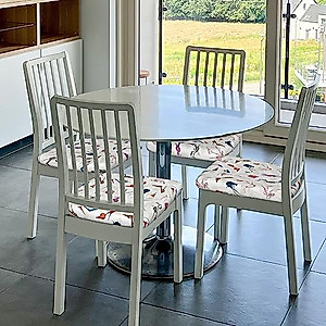 AKAUTOSM High Heel Shoes Removable Square Cushion Cover,Chair Protector Slipcovers for Home,Kitchen,Dining Room