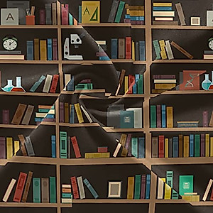 Cubirmin Library Bookshelf Bookcase Leggings for Women High Waisted Yoga Pants for Women Girl Butt Lifting Workout Leggings with for Running, Cycling, Dancing, Fitness, S