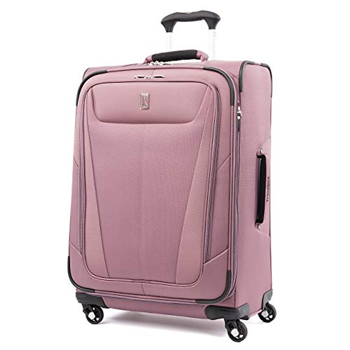 Travelpro Maxlite 5 Softside Expandable Luggage with 4 Spinner Wheels, Lightweight Suitcase, Men and Women, Dusty Rose Pink, 3-Piece Set (21/25/29)