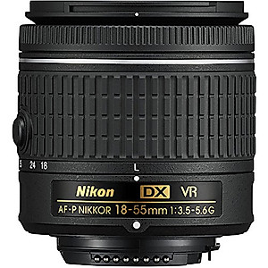 Nikon 18-55mm f/3.5-5.6G VR AF-P DX Zoom-Nikkor Lens - (Renewed)