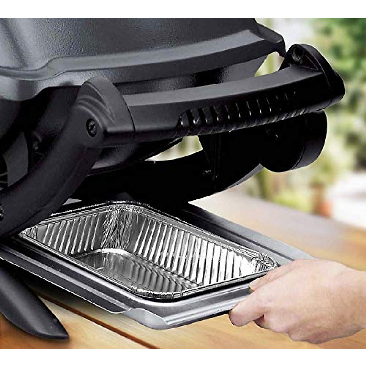 (35 Pack) Drip Pans Compatible with Weber Grills Spirit Gas Grills, Q Grills, Genesis and Genesis II LX 200 300 Series l Disposable Aluminum Foil Grease Trays l BBQ, Roasting, Baking & Cooking