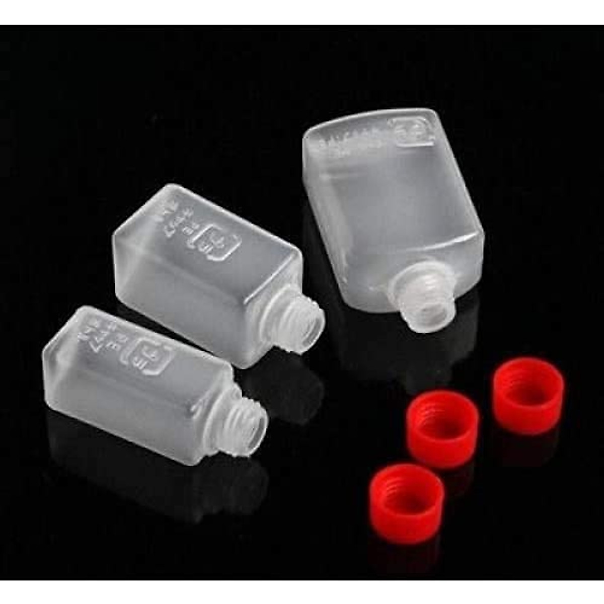 JapanBargain 2054, Japanese Travel Bottles for Dressing Spice Soy Sauce Squeeze Squirt Bottles Mini Sauce Containers Made in Japan, Set of 11