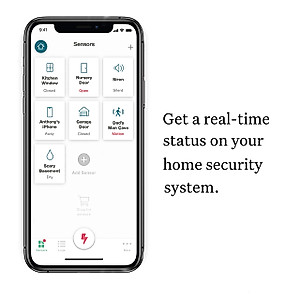 Ooma Water Sensor works with Ooma Smart Home Security No contracts and free self monitor plan Optional professional monitoring motion door window siren smoke keypad and garage door sensor