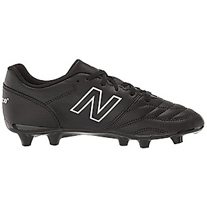 New Balance Boy's 442 V2 Academy FG Junior Soccer Shoe, White/Black, 2.5 Little Kid