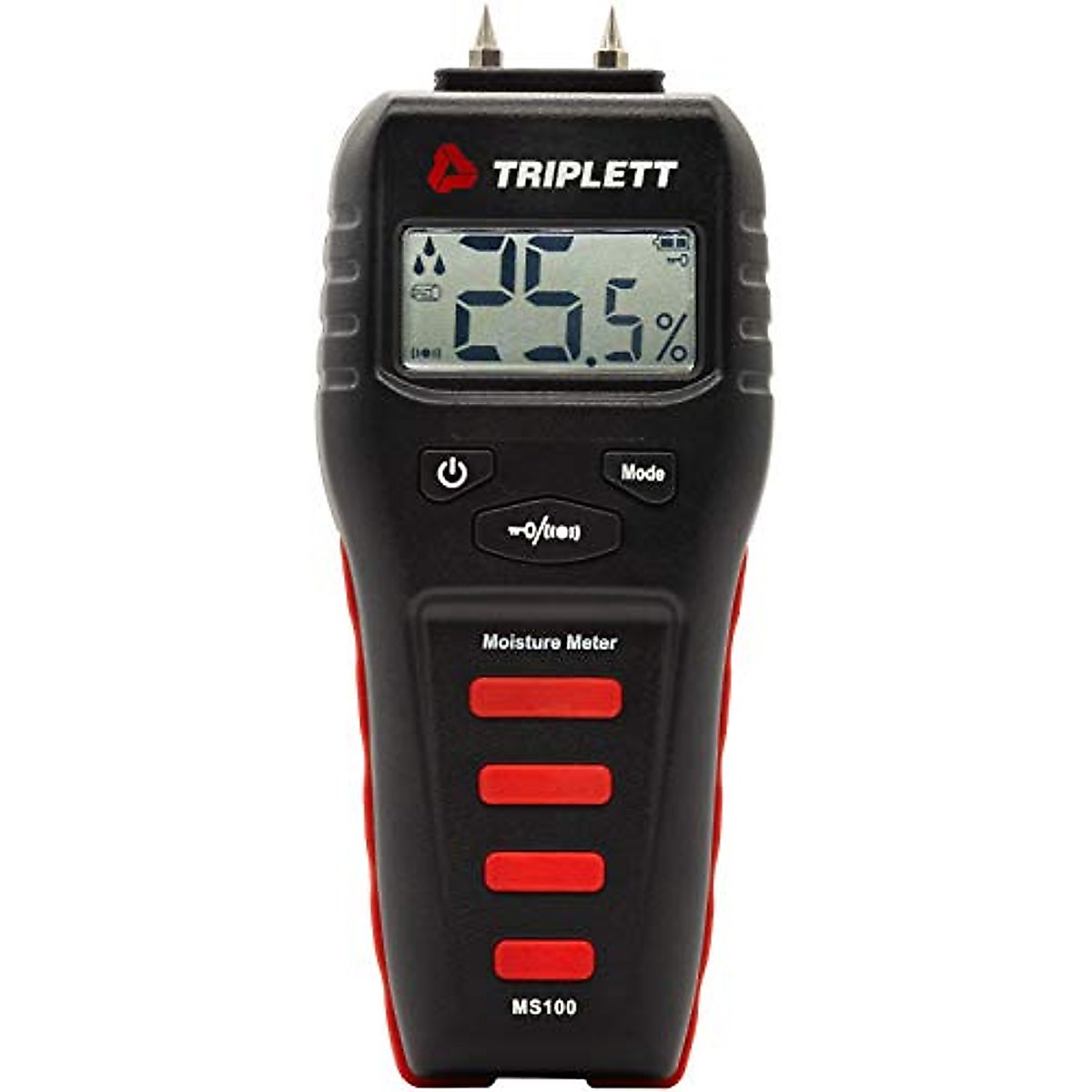 Triplett MS100 Pin Moisture Meter for Wood and Building Materials with Audible Indicator