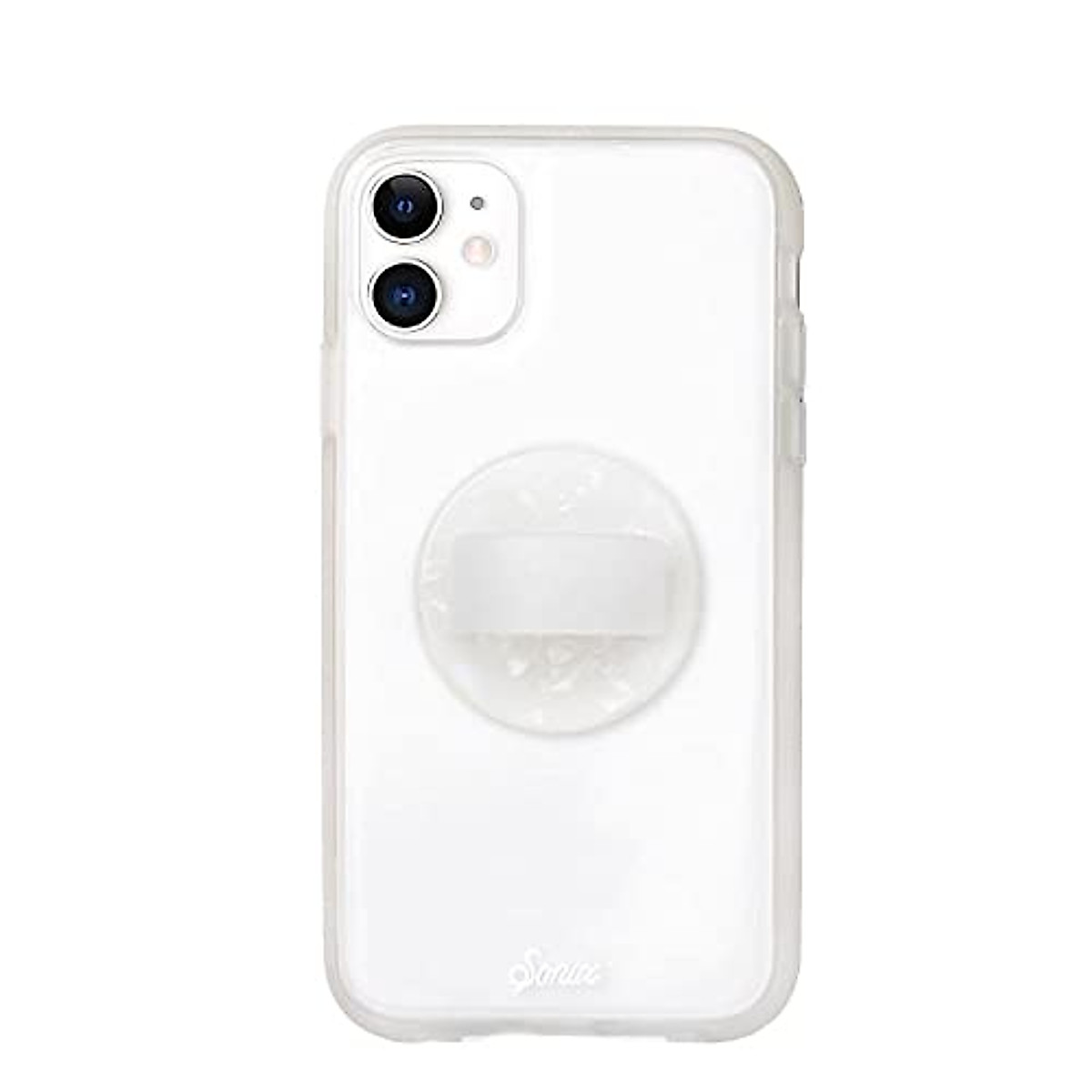 Sonix Silicone Phone Ring - Pearl Tort, White