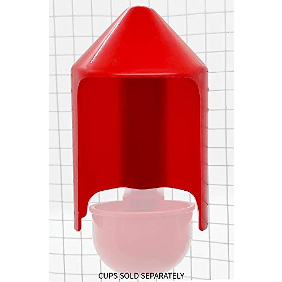 RentACoop Anti-Dirt Chicken Water Cup Covers - Compatible with Any RentACoop DIY Cups and Waterers - 6 Pack