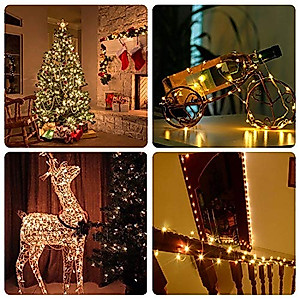 Battery Powered Fairy String Lights 8 Pack 10 ft 30 LED Starry Lights for DIY Mason Jar Wine Bottle Glasses Lighting for Home Bedroom Patio Wedding Christmas Table Decoration (Warm White)