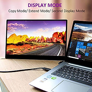 Portable Touch Monitor,Corkea 8.9 Inch 1920×1200 IPS Display with Dual USB-C and HDMI Input,HDR,Slim and Lightness,S Built-in Dual Speakers External Monitors (14 Inch 4K Touchscreen Monitor)