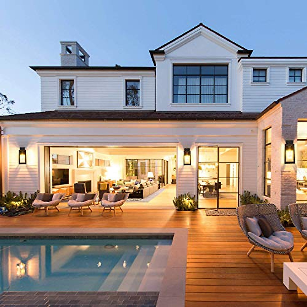 Dusk to Dawn Outdoor Light Fixtures Wall Mount, Sensor Porch Lights, Anti-Rust Wall Light, Exterior Wall Sconce Lighting, Wall Lamp, Waterproof Wall Lantern for Doorway, Garage, 2-PACK (Bulb Included)