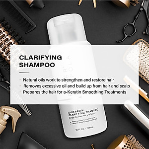 PETER COPPOLA a-Keratin Clarifying Shampoo - Gentle And Deep Cleansing Sulfate Free Shampoo Removes Build Up, Oils, And Excess Product From Hair And Scalp - Reduces Oily Hair (24 Fl Oz)
