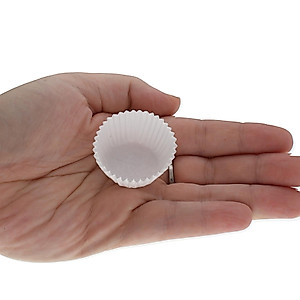 Cybrtrayd 1000 Count No.4 Glassine Paper Candy Cups, White