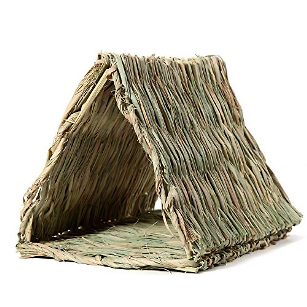 Anyuxin Rabbit Grass Mat - Woven Bed Mat, Bunny Bedding for Small Animals, Natural Straw Woven Bed for Pet Nesting, Nature Hay Mat Chewing Play Toy for Guinea Pig, Hamster, Squirrel and More（3 Pack）