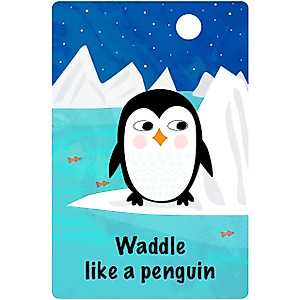 Creative Mango. Animal Action Cards. 25 Engaging Cards. Card Game for Toddlers. Active Toddler Game. 4"x6".