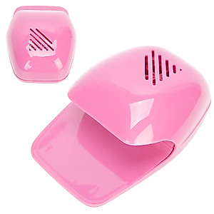 Nail Polish Blower, Small Size Lightweight Nail Polish Fan Dryer Portable Electric for Women for Homes and Travel for Nail Salons Parties(Pink)