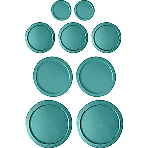 Replacement Lids for Pyrex Containers (2) 1-Cup (3) 2-Cup (2) 4-Cup (2) 7-Cup (Turqoise)