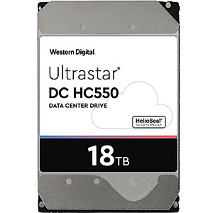 Western Digital Ultrastar DC HC550 18 TB Hard Drive - 3.5" Internal - SAS (12Gb/s SAS) (Renewed)