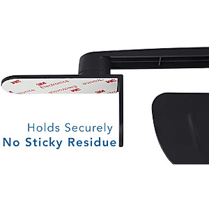 Mount-It! Monitor Document Holder Clip - Paper and Copy Holder Attachment for Typing with 3M Adhesive Sticker, Swivel 360 Degrees, Left and Right Side Mounting (MI-9005)