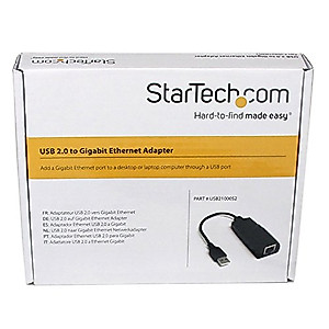 StarTech USB 2.0 to Gigabit Ethernet NIC Network Adapter (USB21000S2)