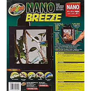 Zoo Med Labs Nano Breeze Alumuninum Screen Cage 10 x 10 x 12